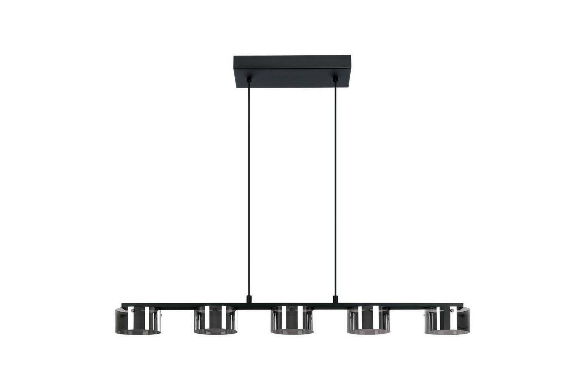 Takpendel Eglo Copillos Svart/Transparent med 5 Lamper - Belysning ...