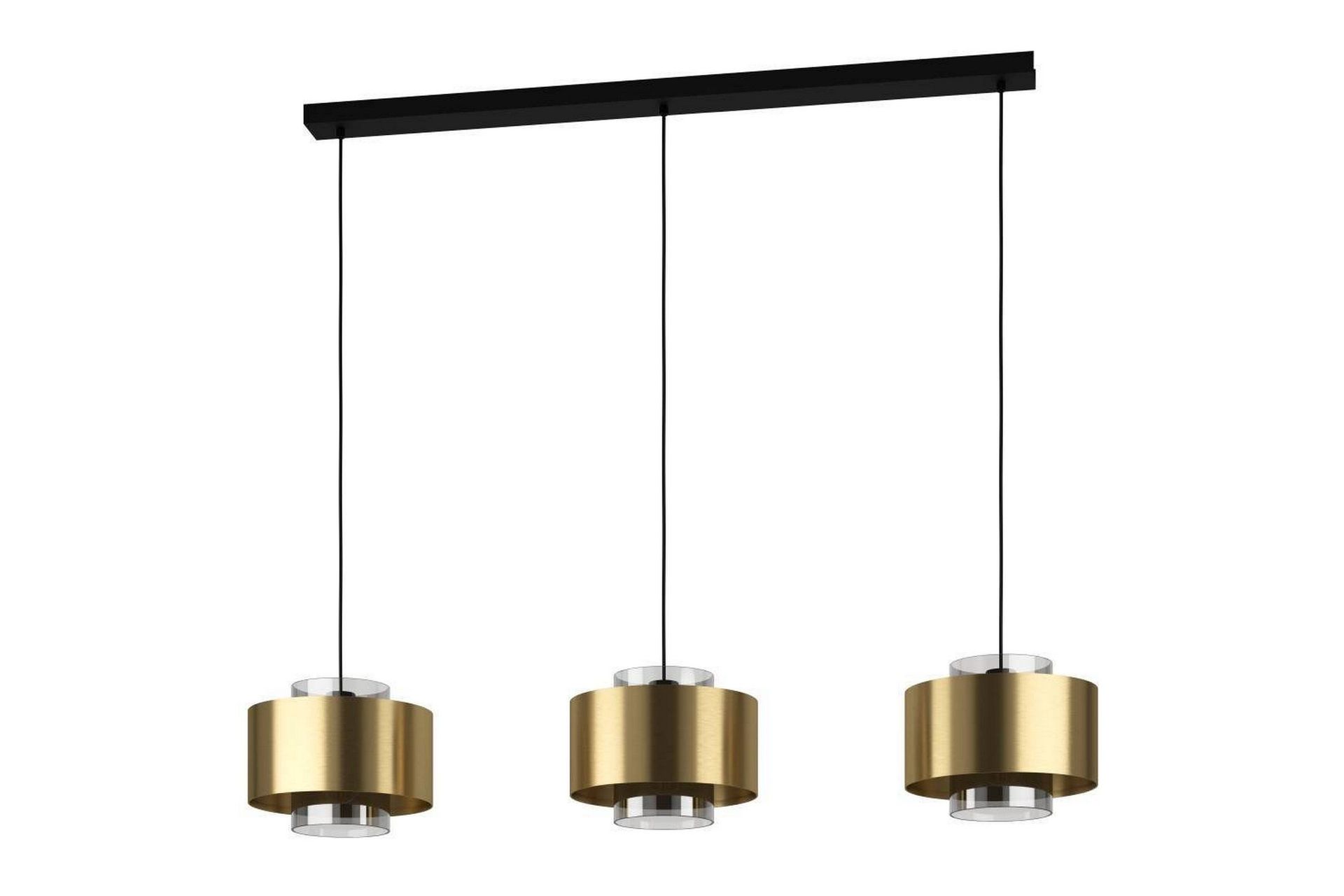 Eglo Takpendel Eglo Duglia Transparent/Gull med 3 Lamper - Belysning ...