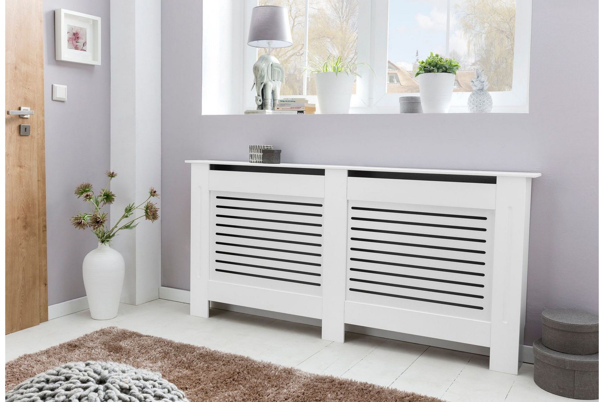 Wohnling Moening Radiator Benk 78x19 cm Hvit - Hus & oppussing - Trademax