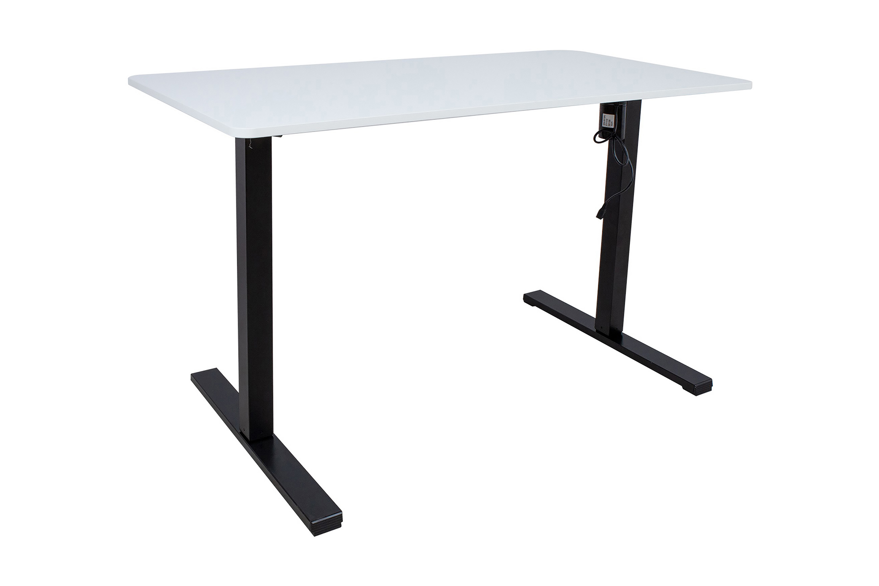 Ergo Optimal Skrivebord med motor 120x60 cm Hvit - Møbler - Black ...