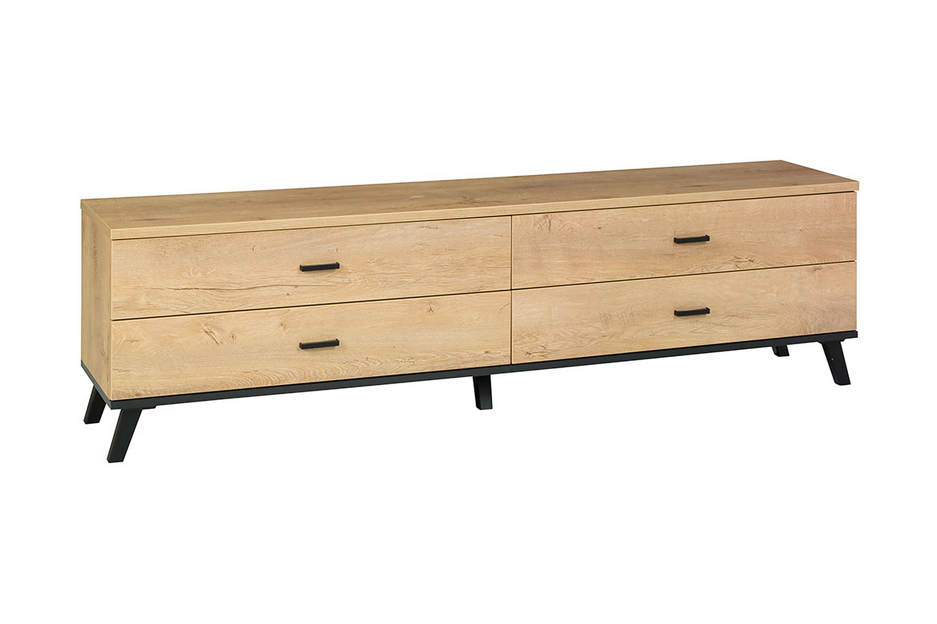 John TV-benk 181x40x50 cm Beige/Brun - Møbler - Trademax