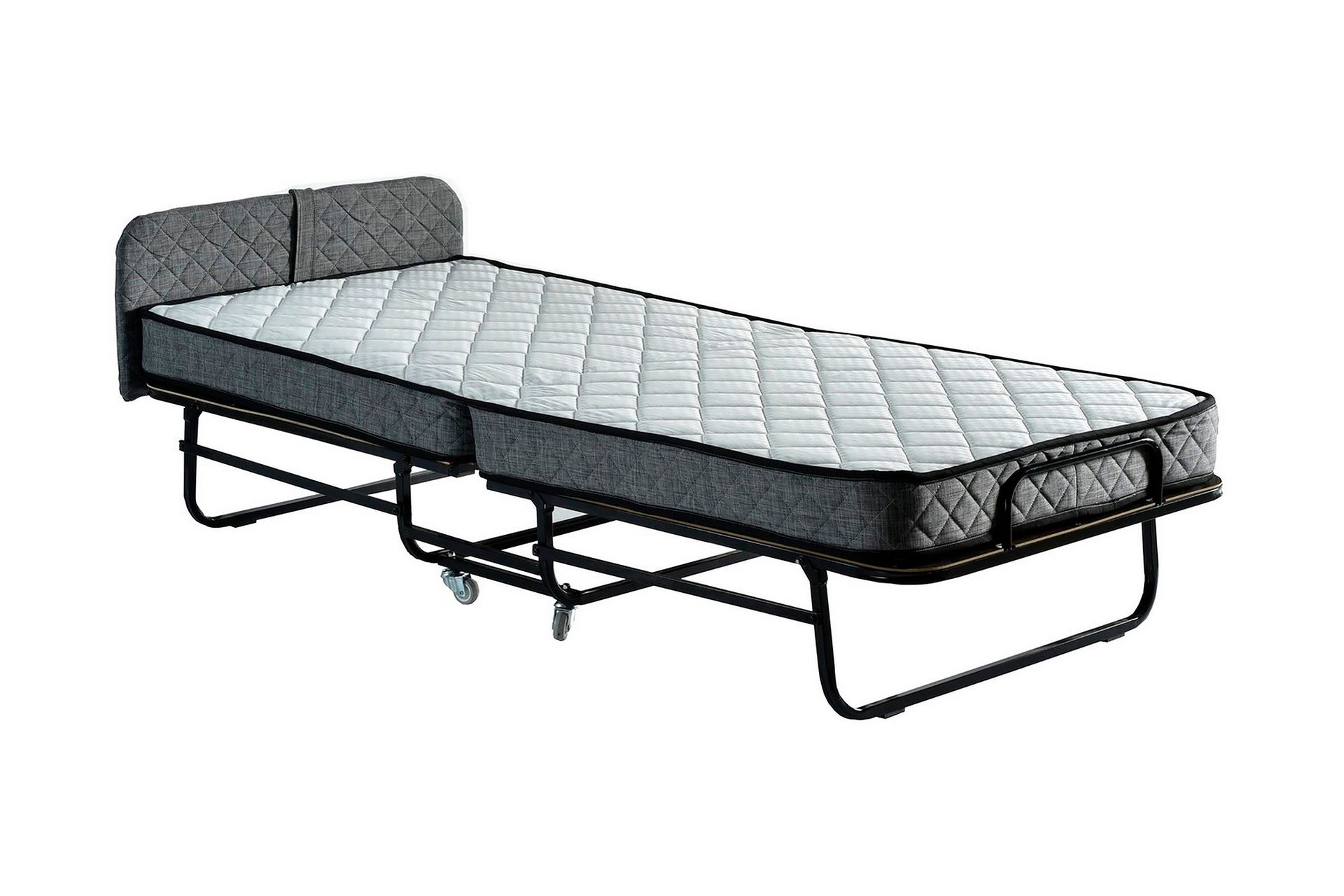 Folding Bed Hvit|Grå Hvit/Grå - Møbler - Trademax
