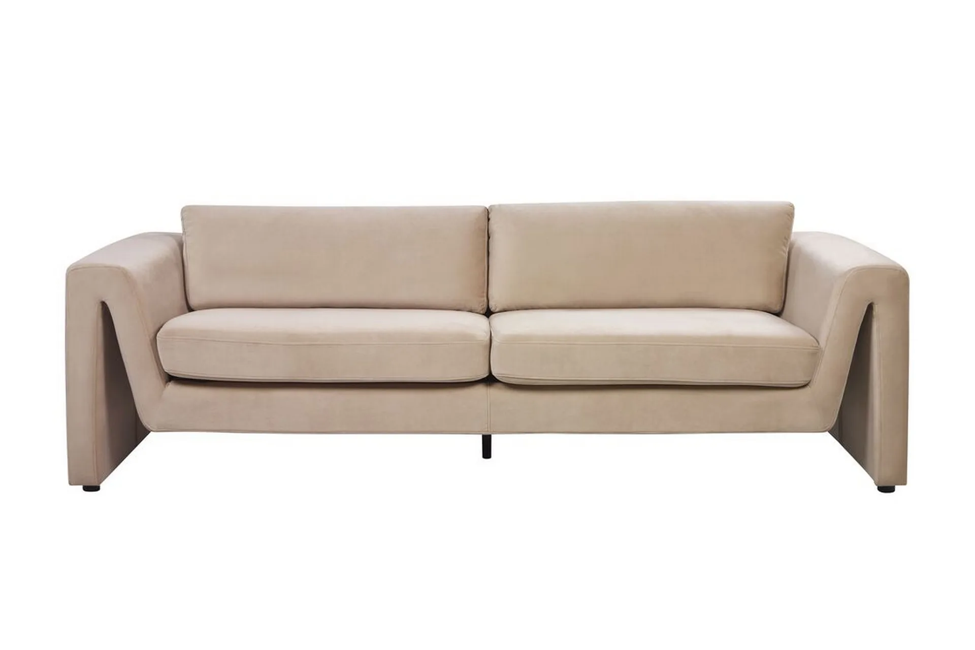 Durran Sofa 3-seter Beige/Svart - Møbler - Trademax