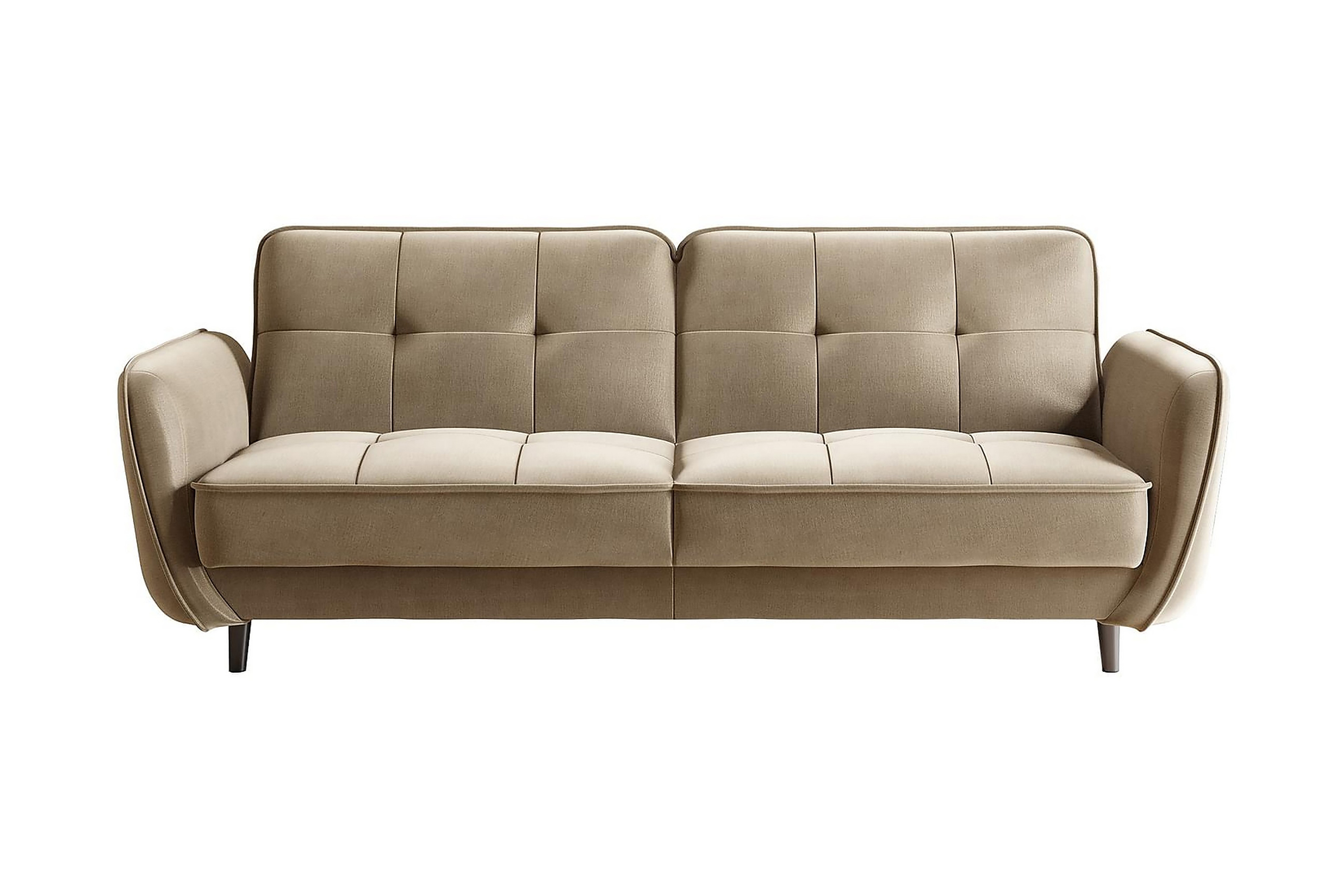 Katsuya Sovesofa 3-seters Gul/Beige - Møbler - Trademax