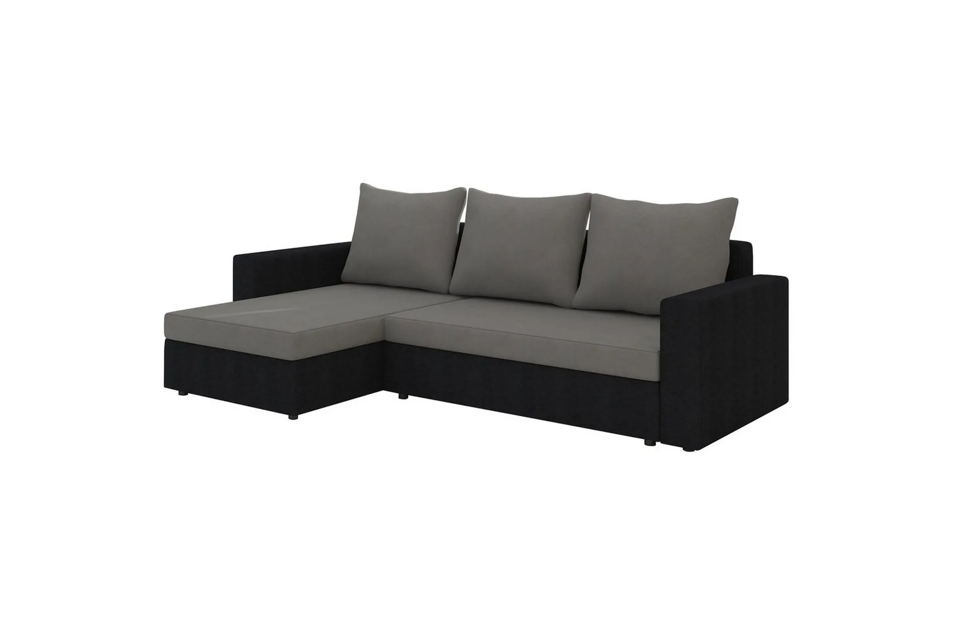 Seksjon Eltap Livio 237x150x72 cm Alova 10, Alova 04, Grå, Svart ...