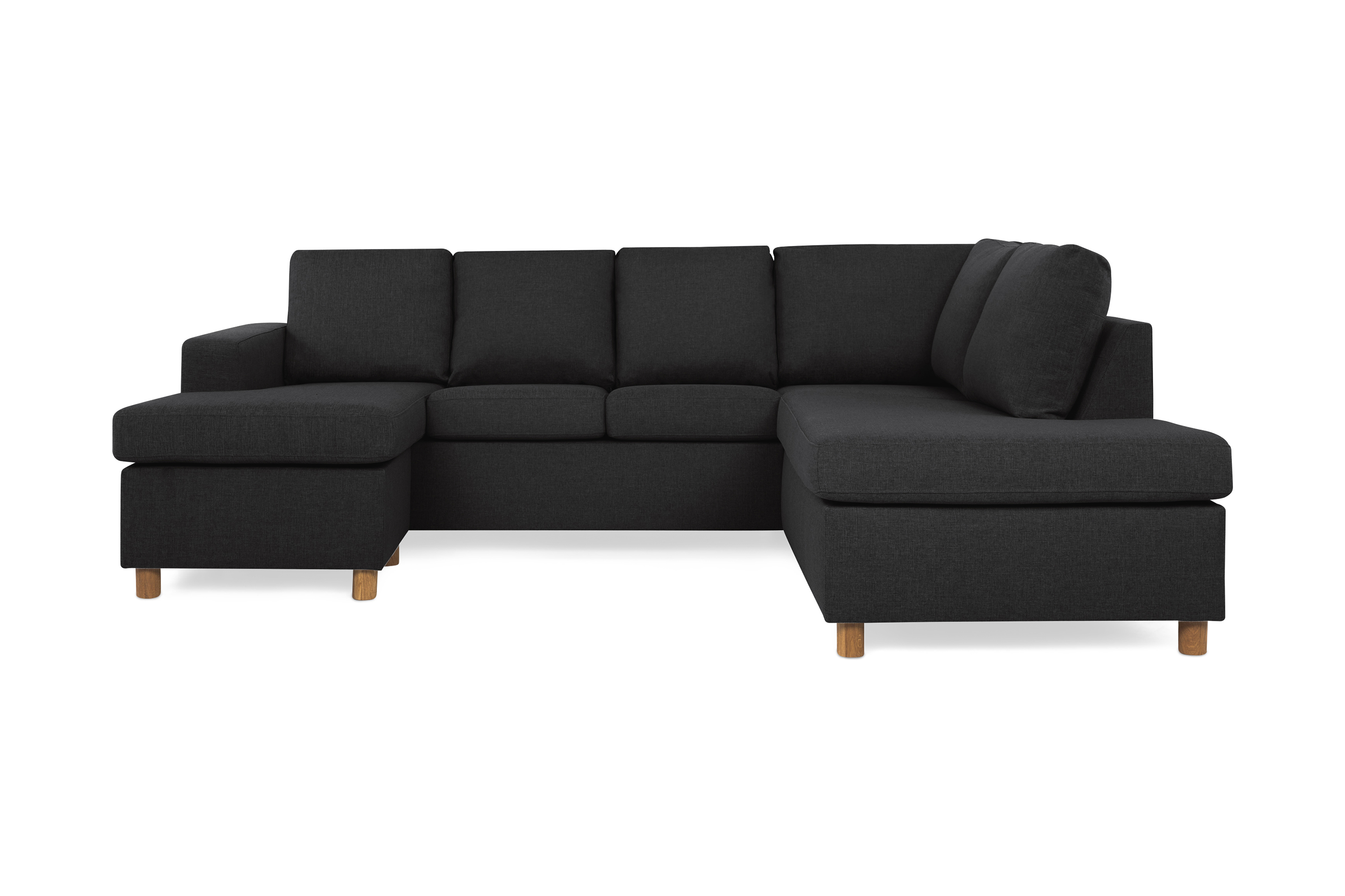 Basic Home Crazy 4-seters Høyrevendt U-formet Large Sofa med Divan og ...