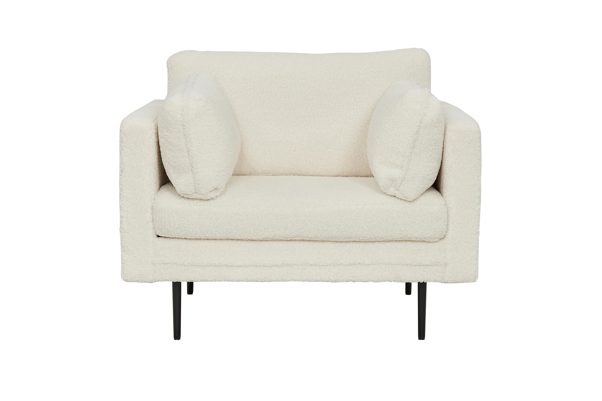 Venture Home Boom Lenestol Teddy Hvit - Møbler - Trademax