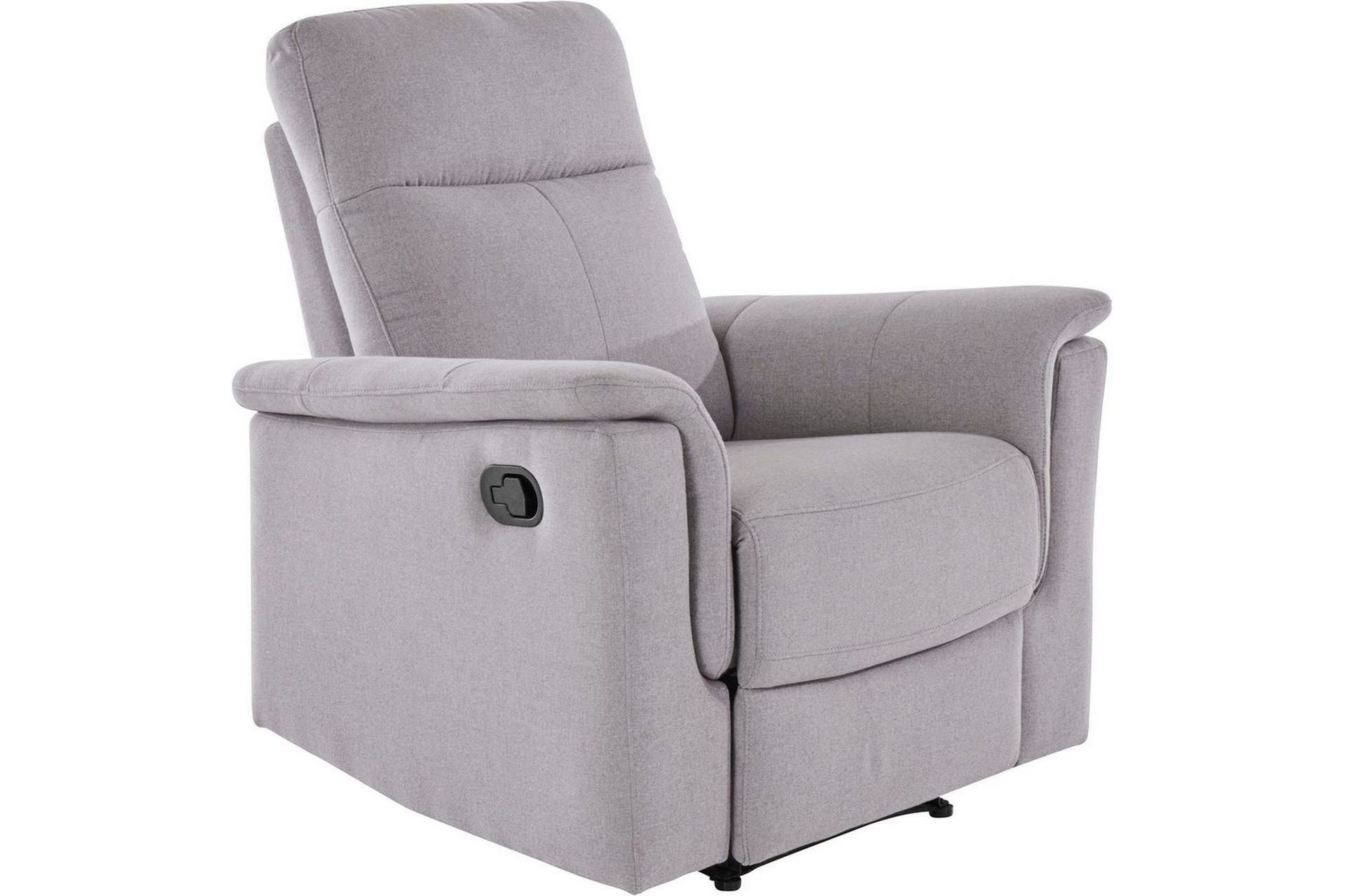 Loft24 Recliner Southbrook Lys grå, Stoff/tre/metall, Manuell hvilestol ...