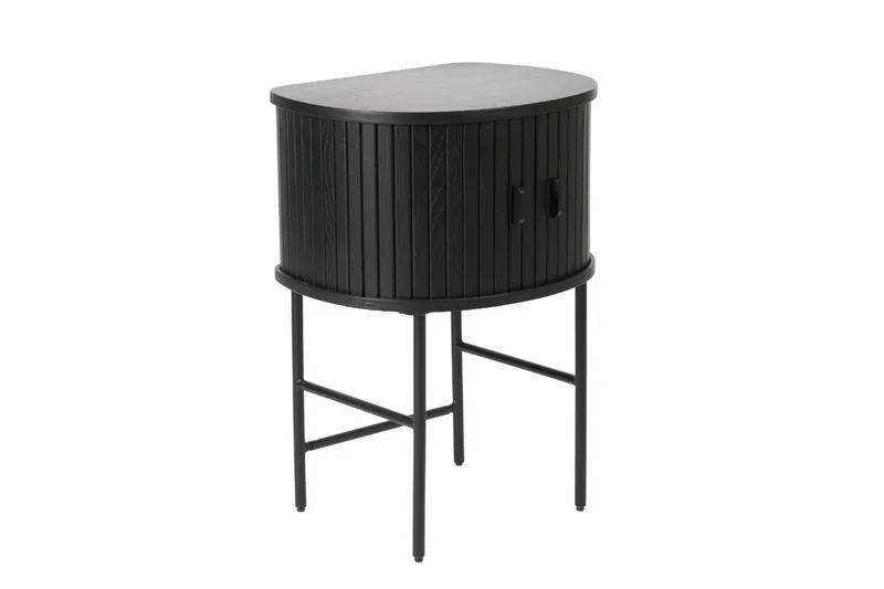 Angelique Nattbord 50 cm Svart - Møbler - Trademax