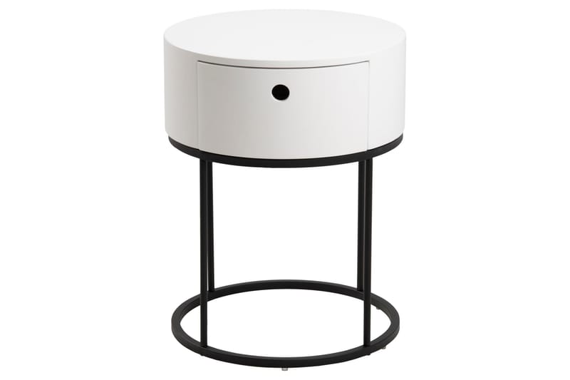 Hastane Nattbord 40 cm Svart - Møbler - Trademax