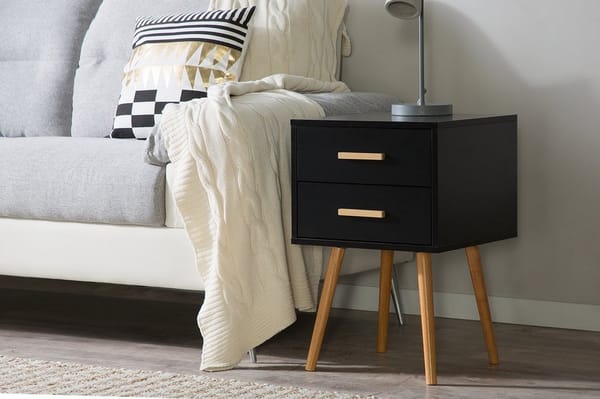 ALABAMA Nattbord 40 cm Svart - Møbler - Black Friday coming soon - Trademax