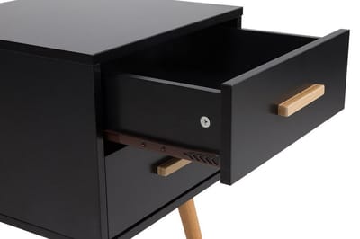 ALABAMA Nattbord 40 cm Svart - Møbler - Black Friday coming soon - Trademax