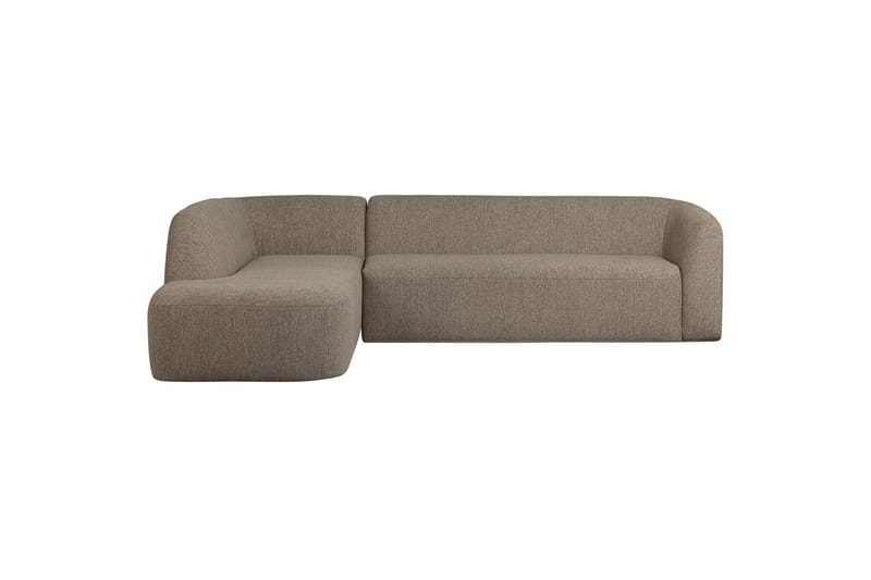 Mooli Sofa med Sjeselong 3-seter Lyse brun - Møbler - Trademax