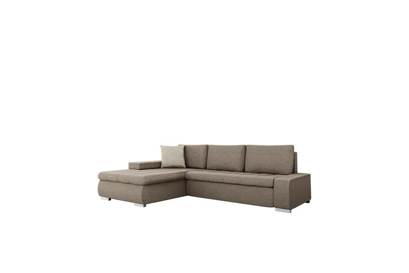 Cerys Sofa med Divan 3-seter Brun/Beige - Møbler - Trademax