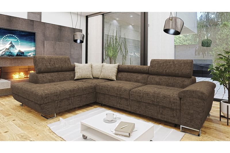 Reginia Sovesofa m. Sjeselong L-formet - Møbler - Black Friday coming soon - Trademax