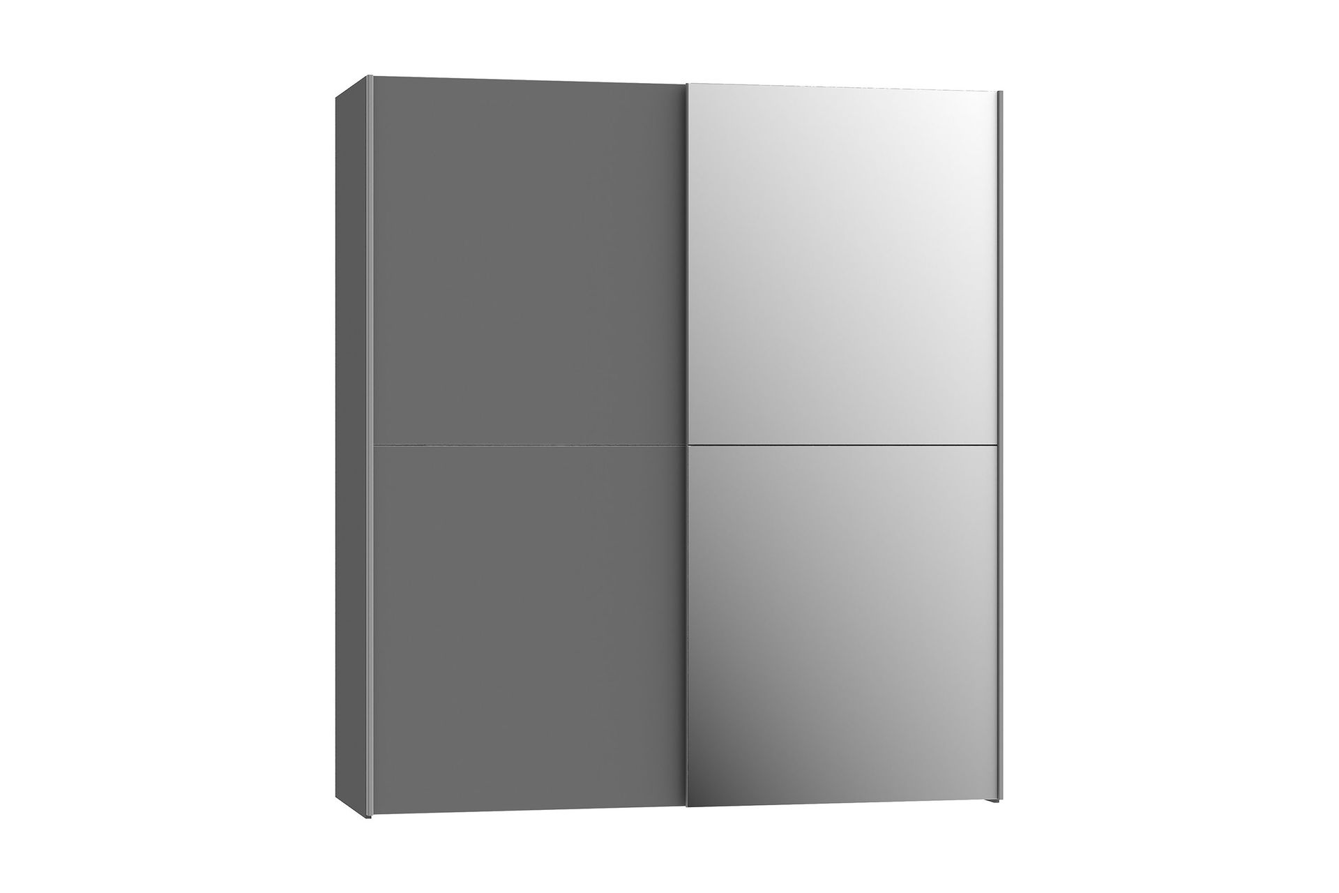 Edessa Garderobe 62x171 cm Mørkegrå - Oppbevaring - Trademax