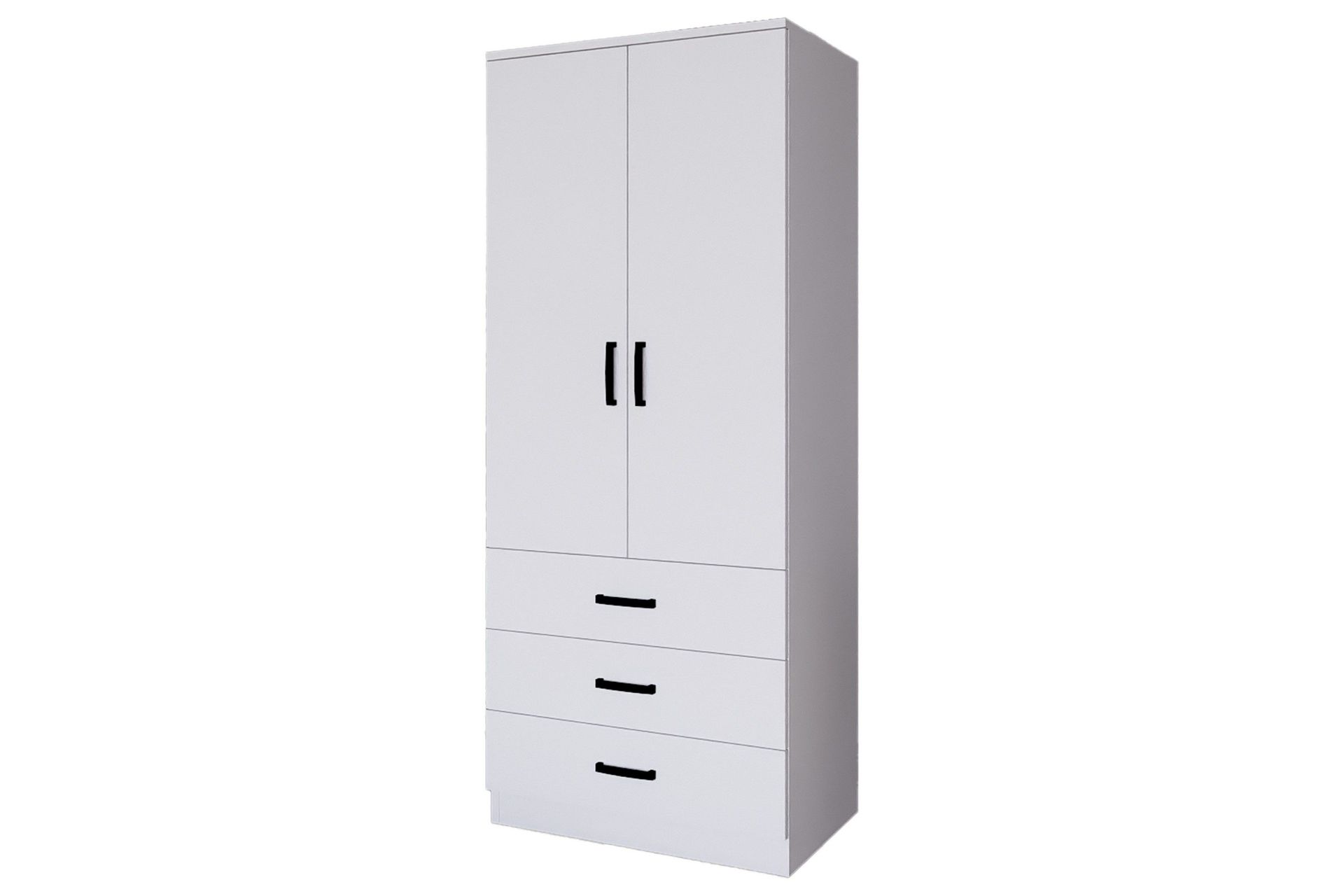 Haaken Garderobe 60x174,8 cm Matt hvit - Oppbevaring - Trademax