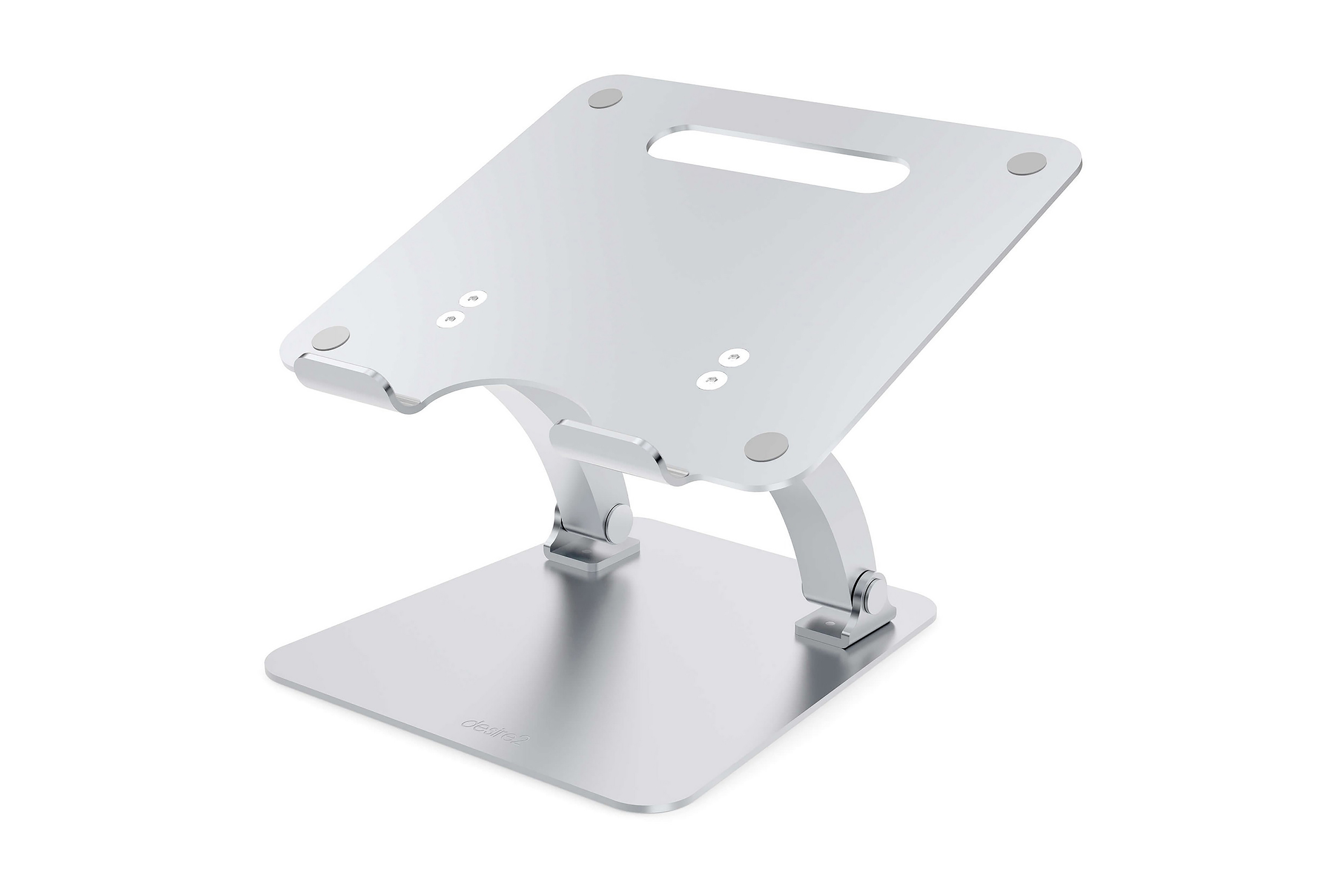 Laptopstativ Desire2 Dual Pivot Riser Justerbar Aluminium Sølv Sølv ...
