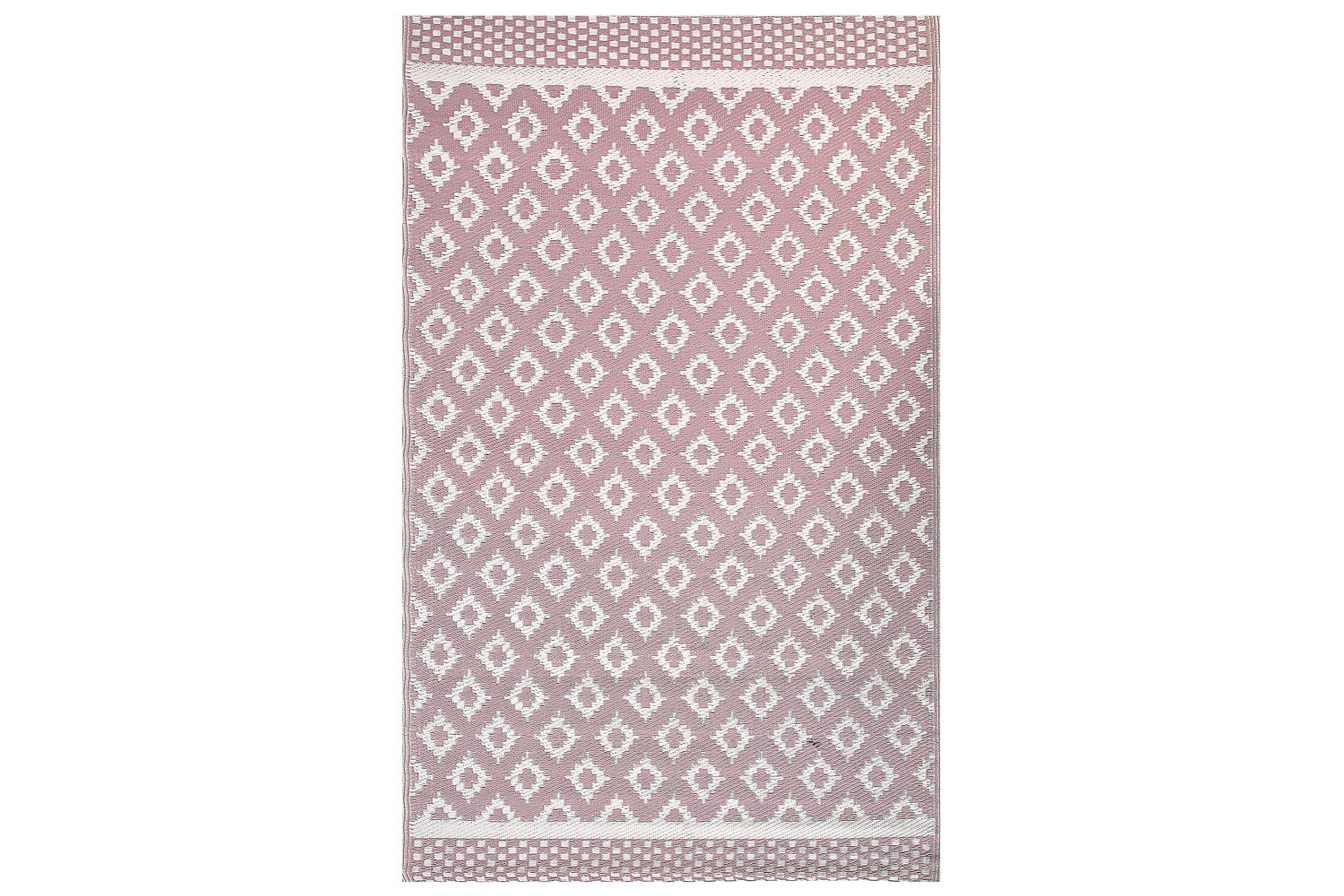 Utendørs teppe Thane Rosa, Hvit - Tekstiler - Trademax